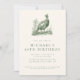 Elegant Pheasant Hunting Green Adult Birthday Invitation | Zazzle