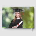 Elegant Photo Blue Graduation Party Foil Guest Book | Zazzle