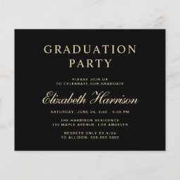Elegant Photo College Graduation Party Invitation | Zazzle