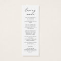 Elegant Photo Funeral Memorial Poem Bookmark Card | Zazzle