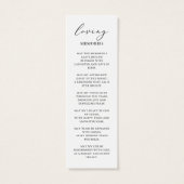 Elegant Photo Funeral Memorial Poem Bookmark Card | Zazzle