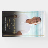 Elegant Photo Funeral Memorial Service Banner | Zazzle