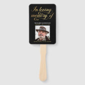 Elegant Photo In Loving Memory Funeral Hand Fan | Zazzle