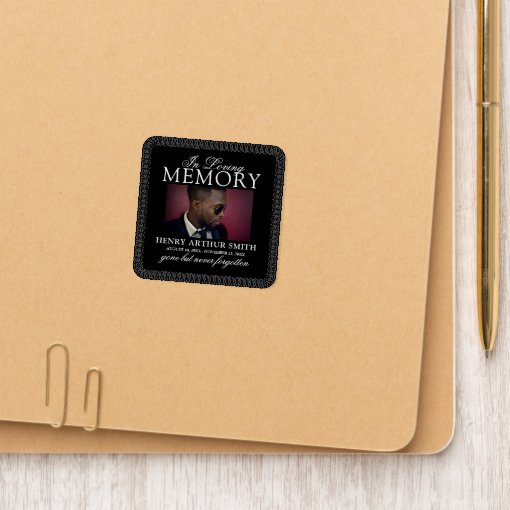 Elegant Photo In Loving Memory Patch | Zazzle