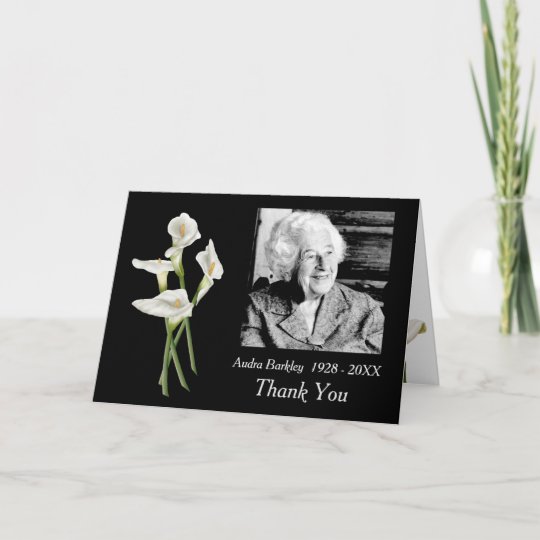 Elegant Photo Thank You for Your Sympathy | Zazzle.com
