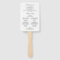 Elegant Photo Wedding Program Hand Fan | Zazzle