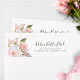 Elegant Pink and Blush Floral Return Address Label | Zazzle