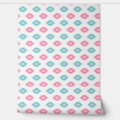 Elegant Pink and Turqoise Aztec Pattern Wallpaper | Zazzle