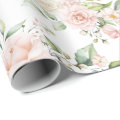 Elegant Pink Blush Eucalyptus Wrapping Wrapping Paper | Zazzle