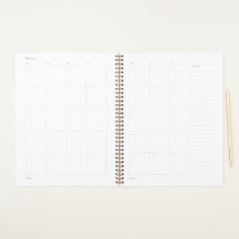 Elegant Pink Bow Planner | Zazzle