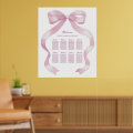 Elegant Pink Bow Seating Chart | Zazzle
