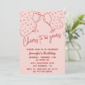 Elegant Pink Cheers Champagne 62nd birthday Invitation | Zazzle