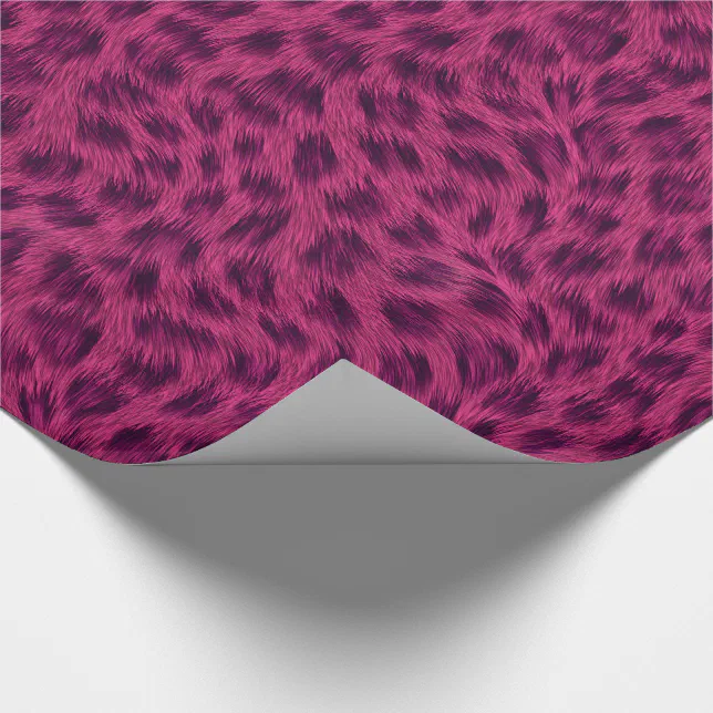 Elegant Pink Cheetah Animal Print Wrapping Paper | Zazzle
