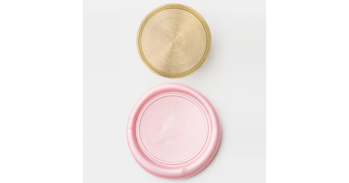 Elegant Pink Christian Religious Cross White Wax Seal Stamp | Zazzle