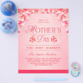 Elegant Pink Floral Mother's Day Celebration Event Flyer | Zazzle