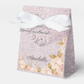 Elegant Pink Floral Paris Party Favor Boxes | Zazzle