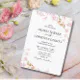Elegant Pink Floral Rounded Edges Wedding Invitation | Zazzle