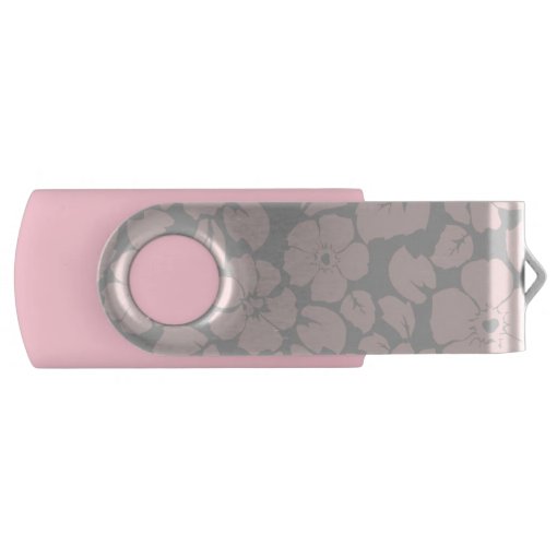 elegant pink floral USB flash drive | Zazzle