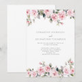 Elegant Pink Floral Wedding Invitation | Zazzle