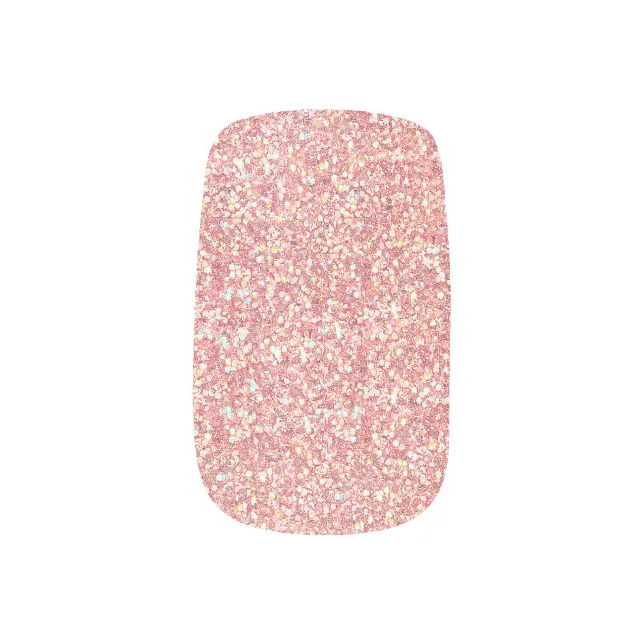 Elegant Pink Glitter Design Stylish Chic Minx Nail Art | Zazzle