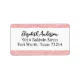 Elegant Pink Glitter Return Address Label | Zazzle