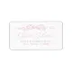 Elegant Pink Hand Drawn Bow Return Address Label | Zazzle
