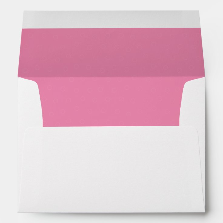 Elegant Pink Lined Envelope | Zazzle