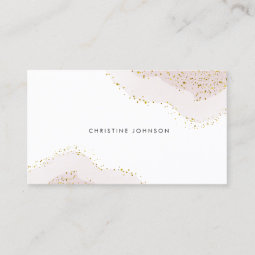 elegant pink marble business card | Zazzle