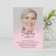 Elegant Pink Photo Dinner 76th birthday Invitation | Zazzle