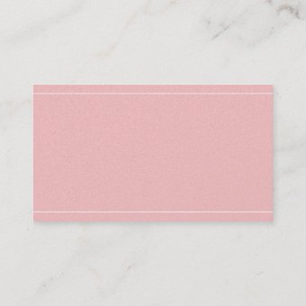 Elegant Pink Plain Luxury Premium Pearl Finish Business Card | Zazzle
