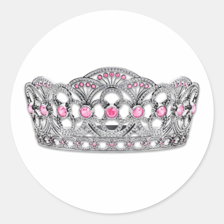 Elegant Pink Princess Stickers | Zazzle