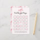 Elegant Pink Ribbon Find The Guest Bingo Game | Zazzle