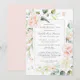 Elegant Pink Rose Floral Celebration of Life Invit Invitation | Zazzle