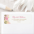 Elegant Pink Rose Return Address Label | Zazzle