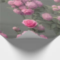 Elegant Pink Roses Floral Wrapping Paper | Zazzle