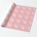 Elegant Pink Santa Claus Christmas Pattern Wrapping Paper | Zazzle