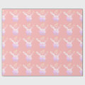 Elegant Pink Santa Claus Christmas Pattern Wrapping Paper | Zazzle