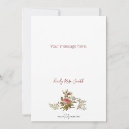 Elegant Pink & Yellow Roses on Pink Background Note Card | Zazzle