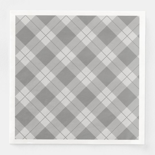 Elegant Plaid | Holiday Paper Dinner Napkins | Zazzle.com