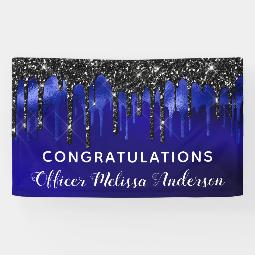 Elegant Police Retirement Law Enforcement Banner | Zazzle
