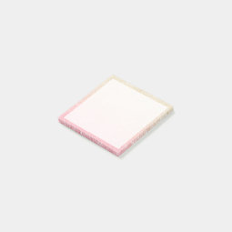 Elegant pretty girly gradient rose gold glitter post-it notes | Zazzle