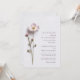 Elegant Print Pressed Pastel Boho Flowers Wedding Invitation | Zazzle