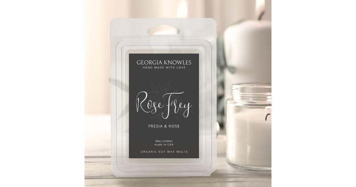 Elegant Product Label Sticker Black And White | Zazzle