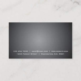 Elegant Professional Black and Blue Modern Business Card | Zazzle