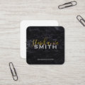 Elegant Professional Cursive / Slate Square Business Card | Zazzle