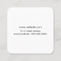 Elegant Professional Cursive / Slate Square Business Card | Zazzle