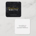 Elegant Professional Cursive / Slate Square Business Card | Zazzle