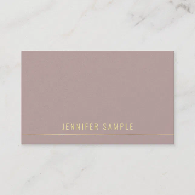 Elegant Professional Gold Text Modern Template Business Card | Zazzle