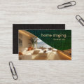 Elegant Professional Home Staging Business Card | Zazzle