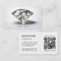 Elegant Professional Jewelry Diamond Designer Business Card | Zazzle
